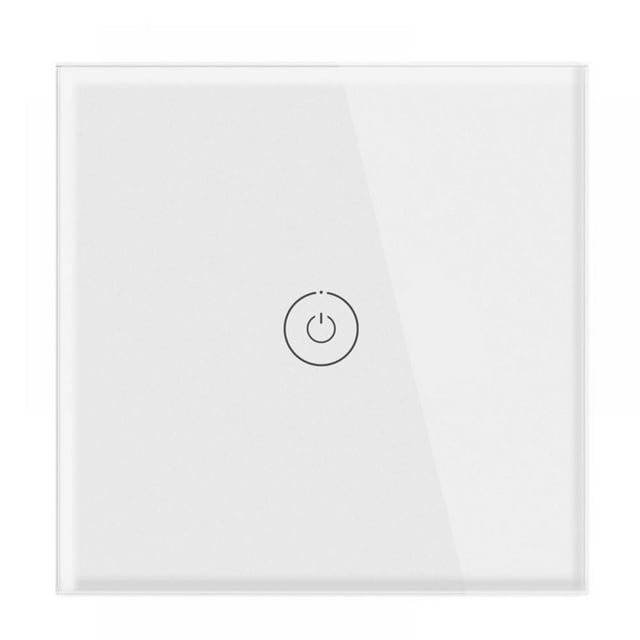 No Neutral Wire Touch Toughened Glass Eu Standard Wall Switch Panel ...