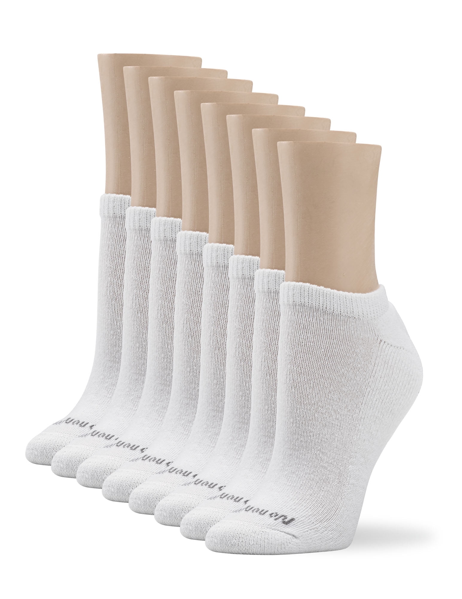 No nonsense, Women's Cushioned Socks, 8 Pair Pack, White - Walmart.com