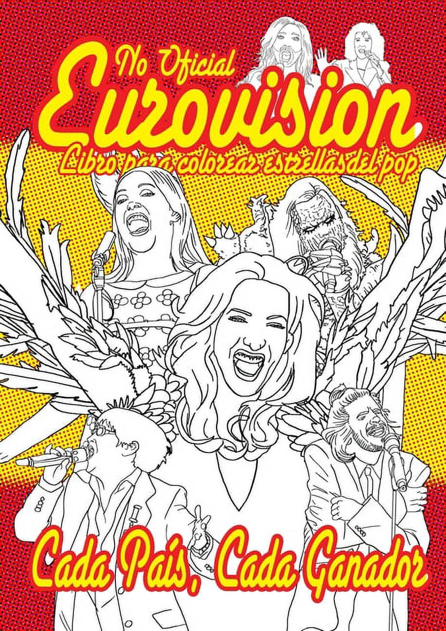 No Oficial Eurovisión Libro para colorear de estrellas del pop: edición ...