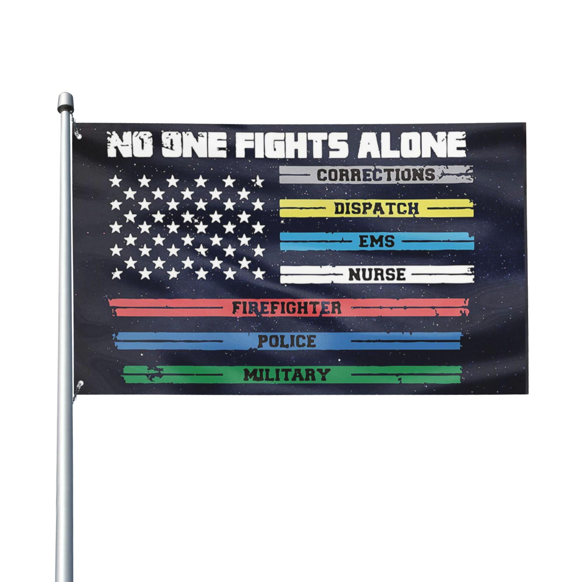 No One Fights Alone Flag Outdoor Garden Flag Breeze Flag Home House ...