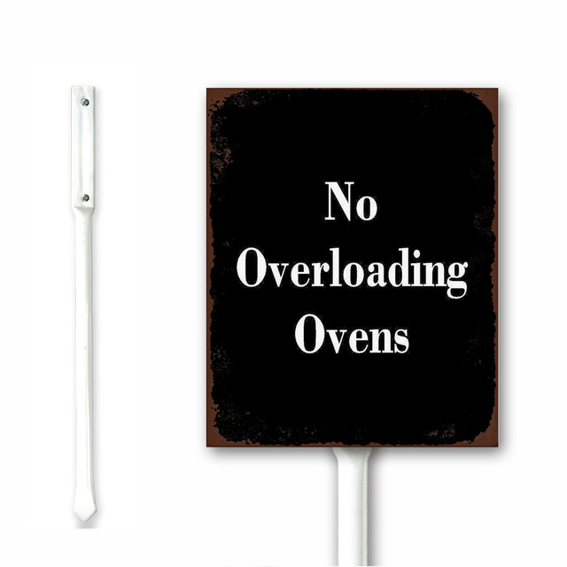 No Overloading Ovens Sign for Outdoor Metal Yard Sign Funny Lawn Sign ...