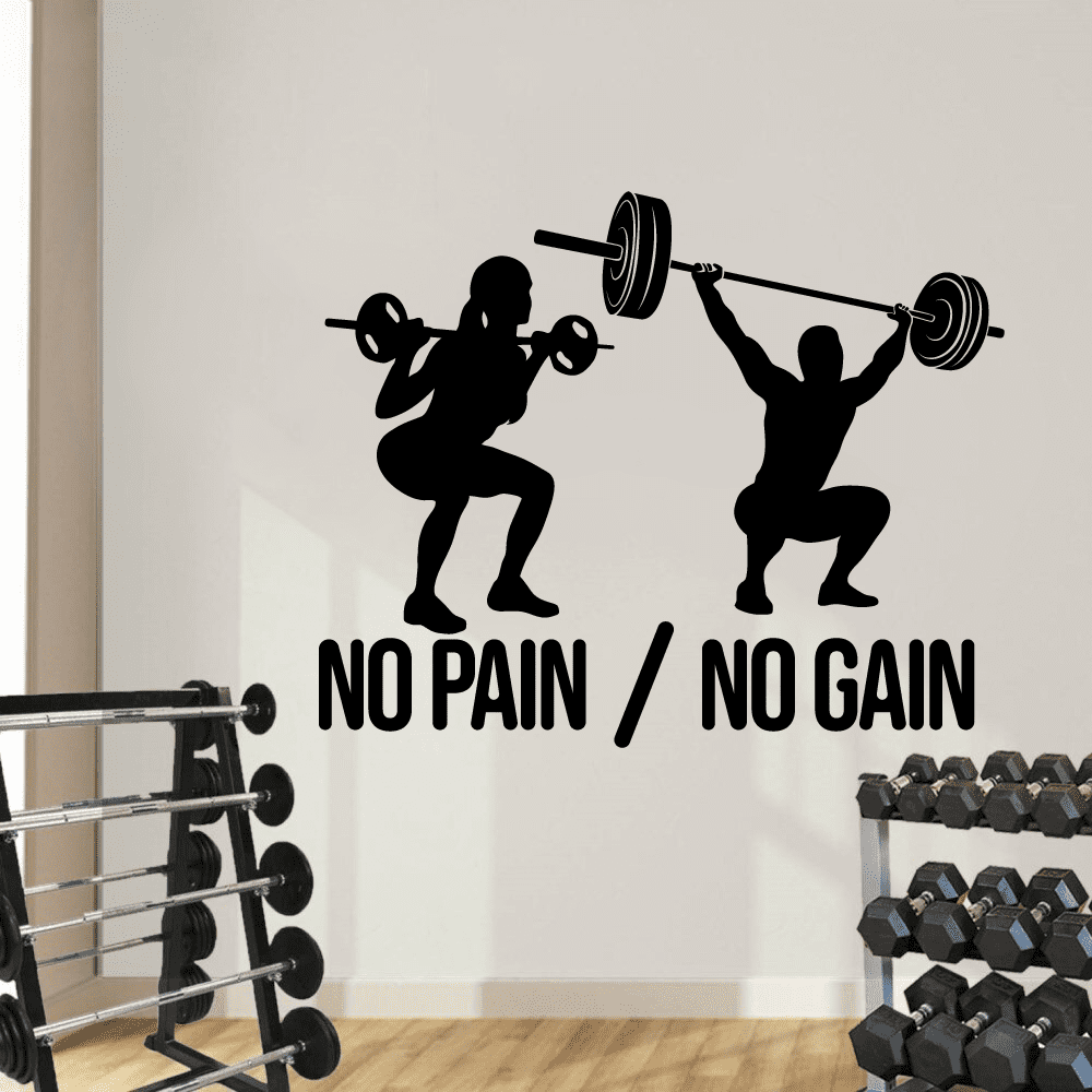 No Pain No Gain Life Moticational Quote Work Out Motivation Weight ...