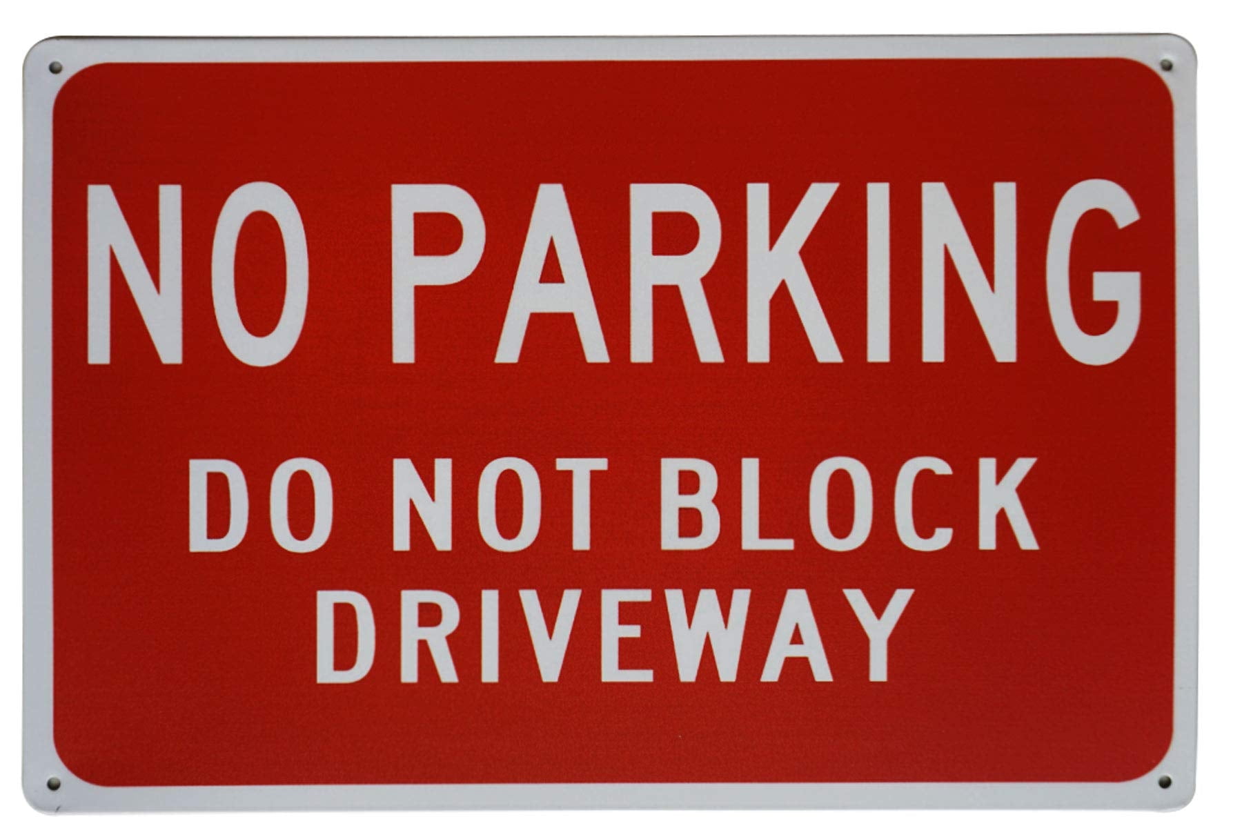 No Parking Do Not Block Driveway Tin Sign Private Drive Signs Driveways ...