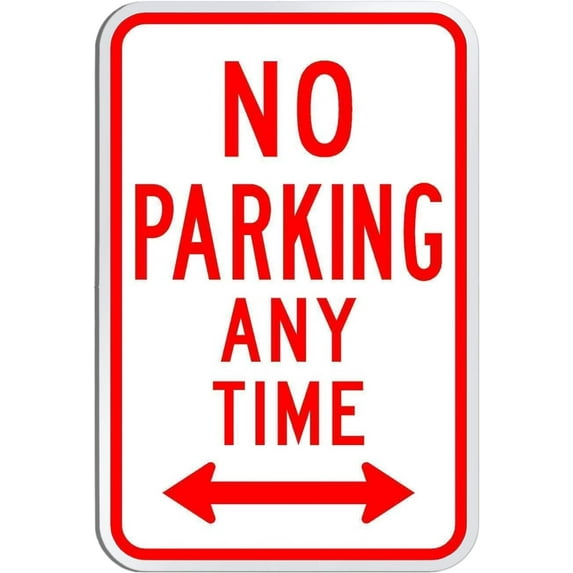 No Parking in Driveway - Noticeable 12 x 18 Design with 3M High ...