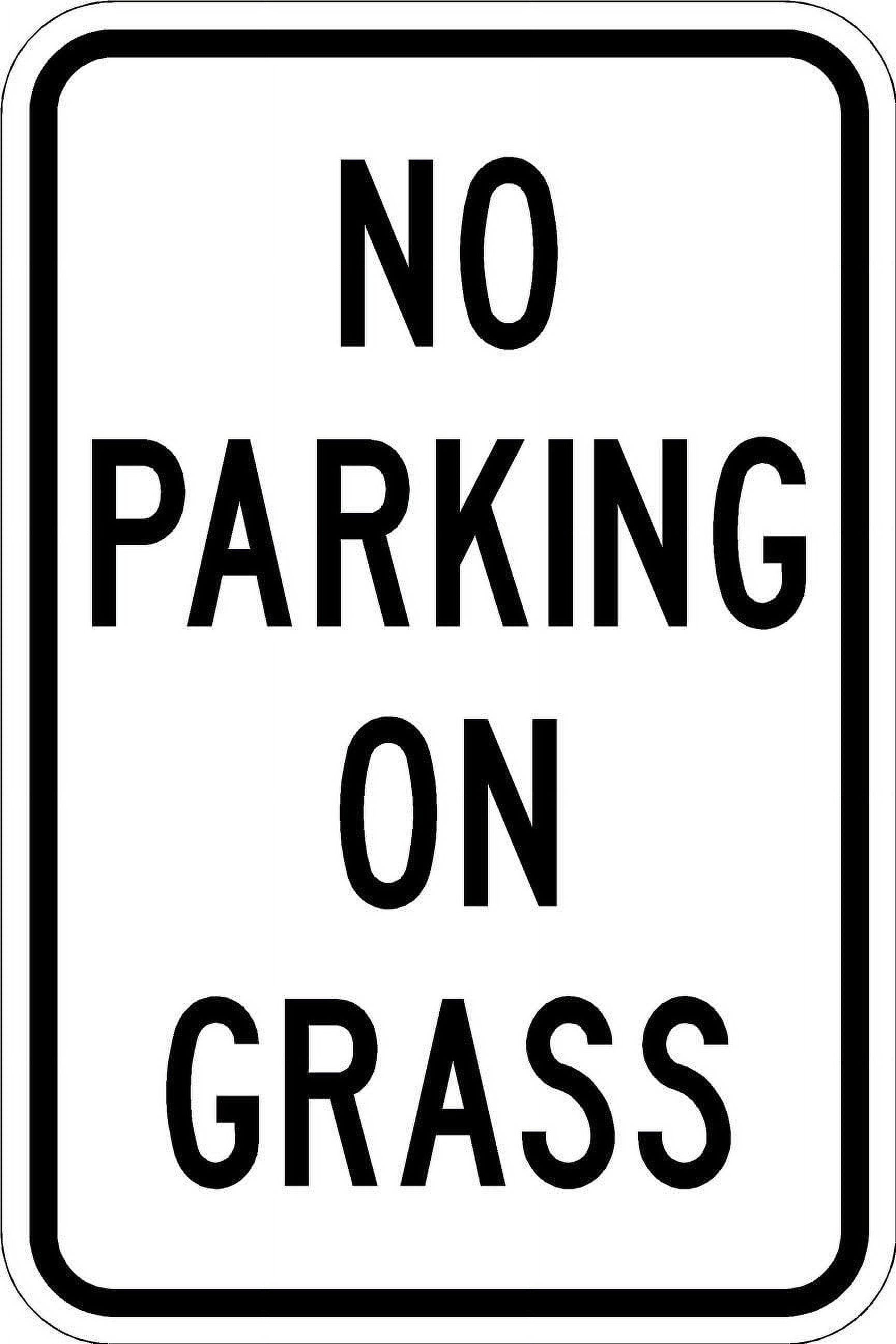 No Parking in Driveway - Noticeable 12 x 18 Design with 3M High ...