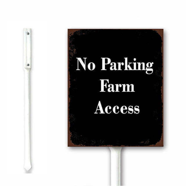 No Parking - Farm Access Sign for Outdoor Metal Yard Sign Funny Lawn ...