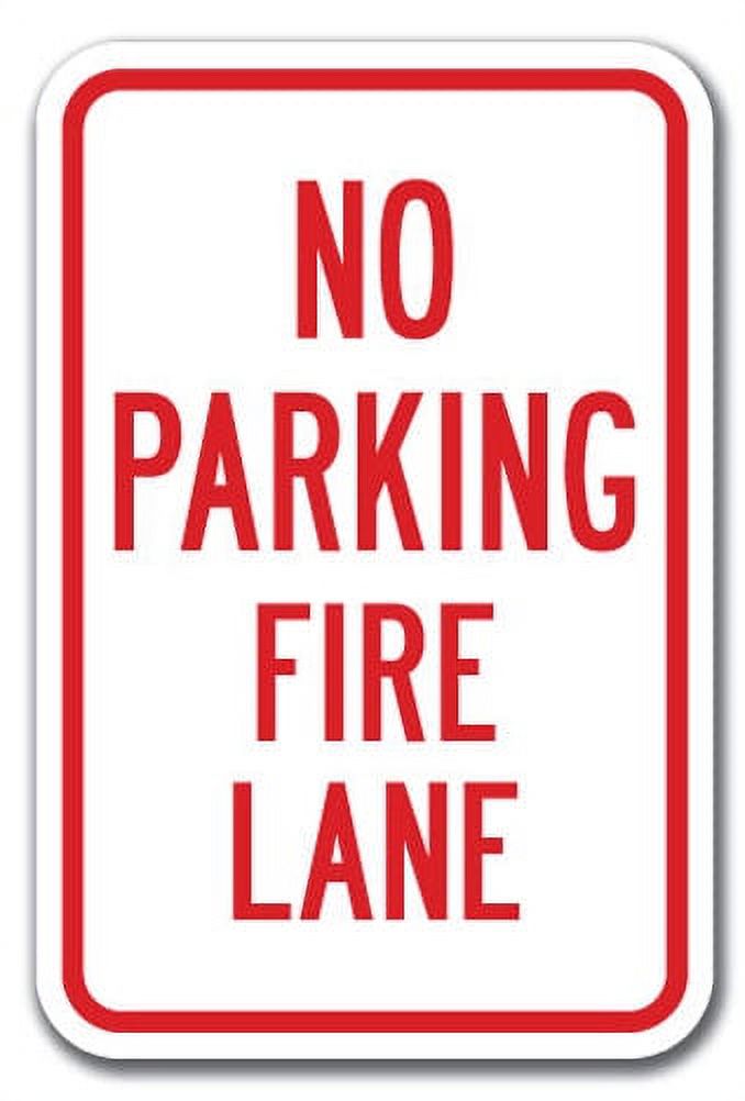 No Parking Fire Lane Sign - Walmart.com