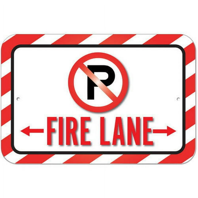 No Parking Fire Lane Sign - Walmart.com