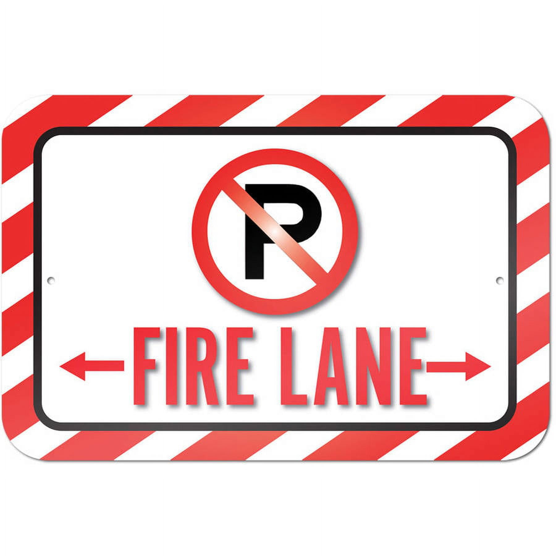 No Parking Fire Lane Sign - Walmart.com