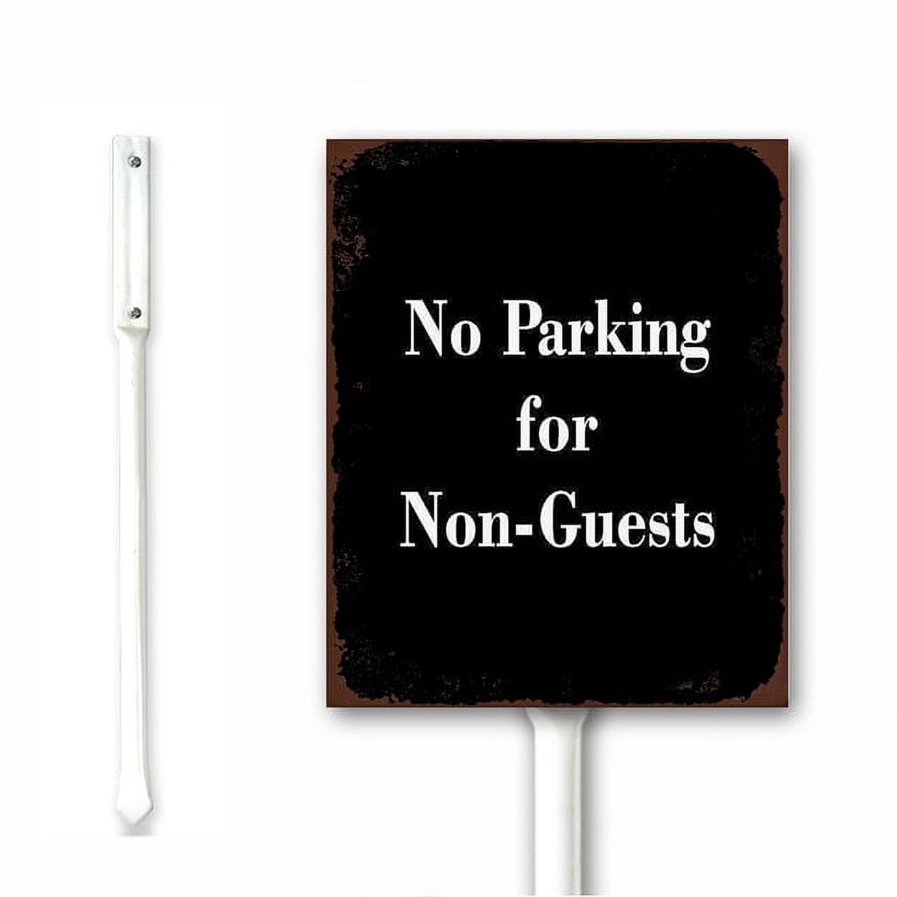 No Parking for Non-Guests Sign for Outdoor Metal Yard Sign Funny Lawn ...