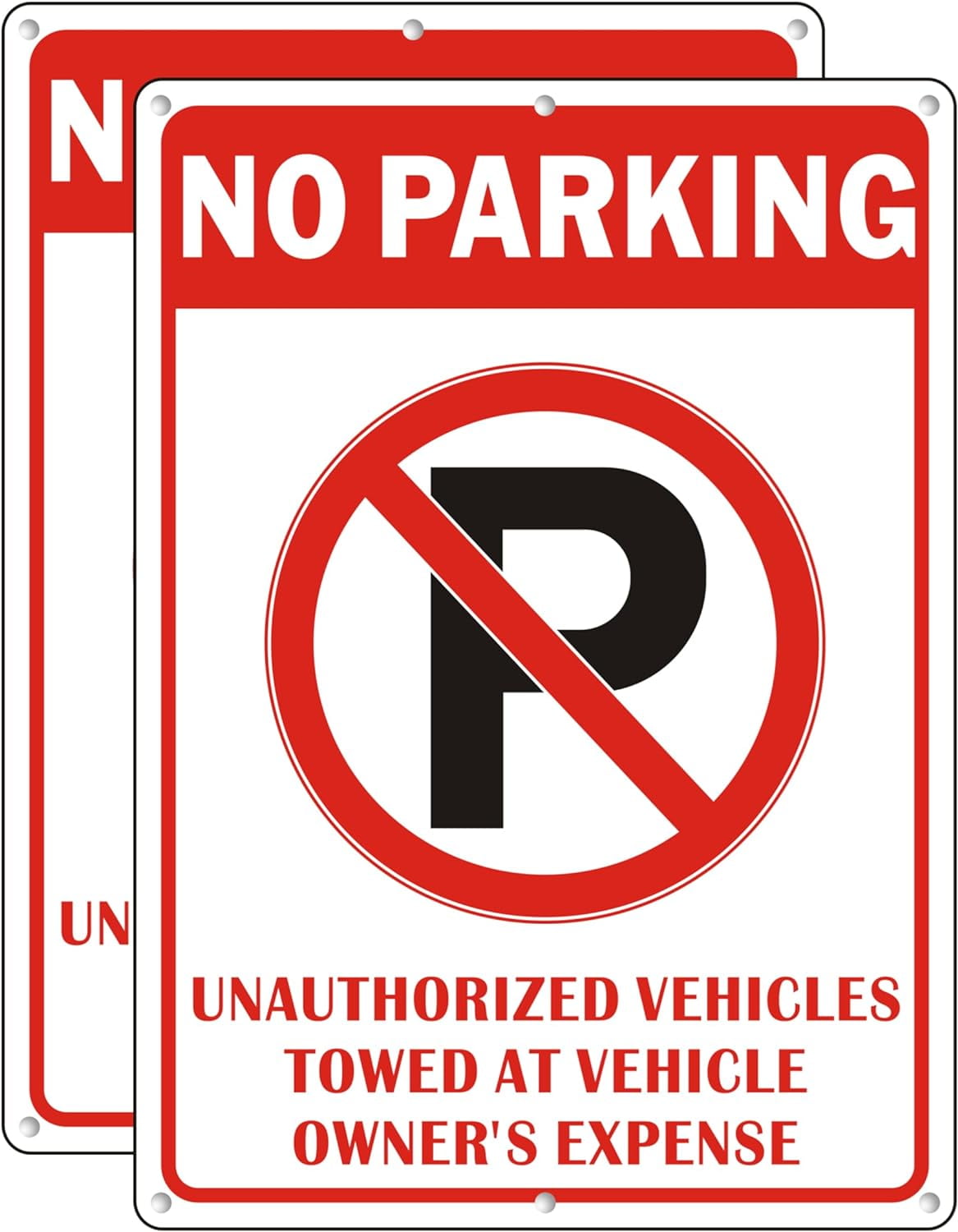 No Parking Sign, 10 x 14 Inches Violators Will Be Towed Signs ...