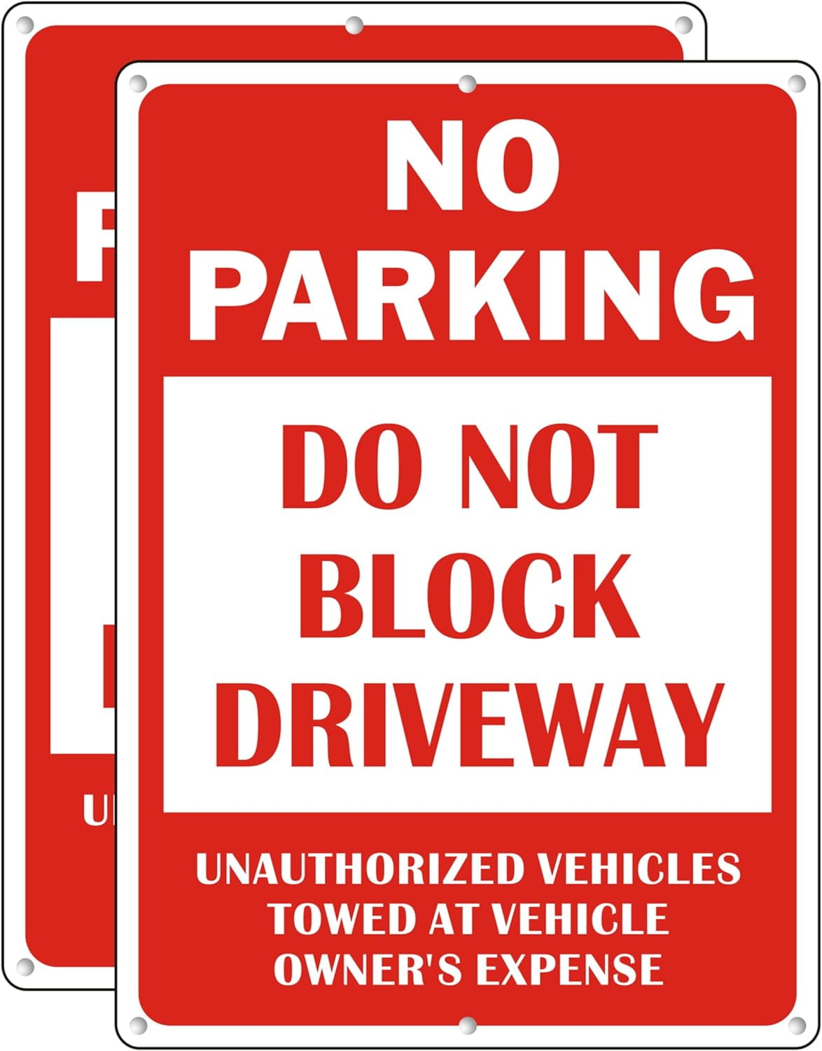 No Parking Sign, 10 x 14 Inches Violators Will Be Towed Signs ...