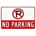 No Parking Sign, No Parking Symbol Sign Metal Signs, Cautions Tin Sign ...