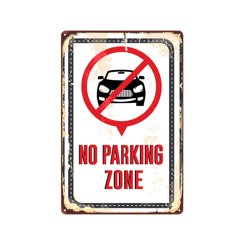 No Parking Swimming Caution Recycle Yellow Warning Signs Public Factory ...