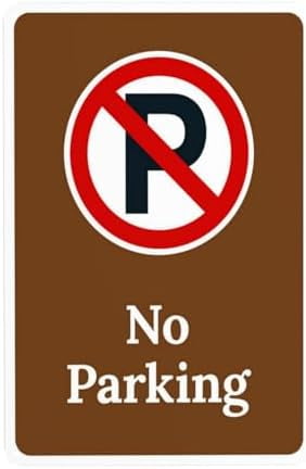 No Parking Warning Sign, Rules Security Metal Signs for Outdoor Indoor ...