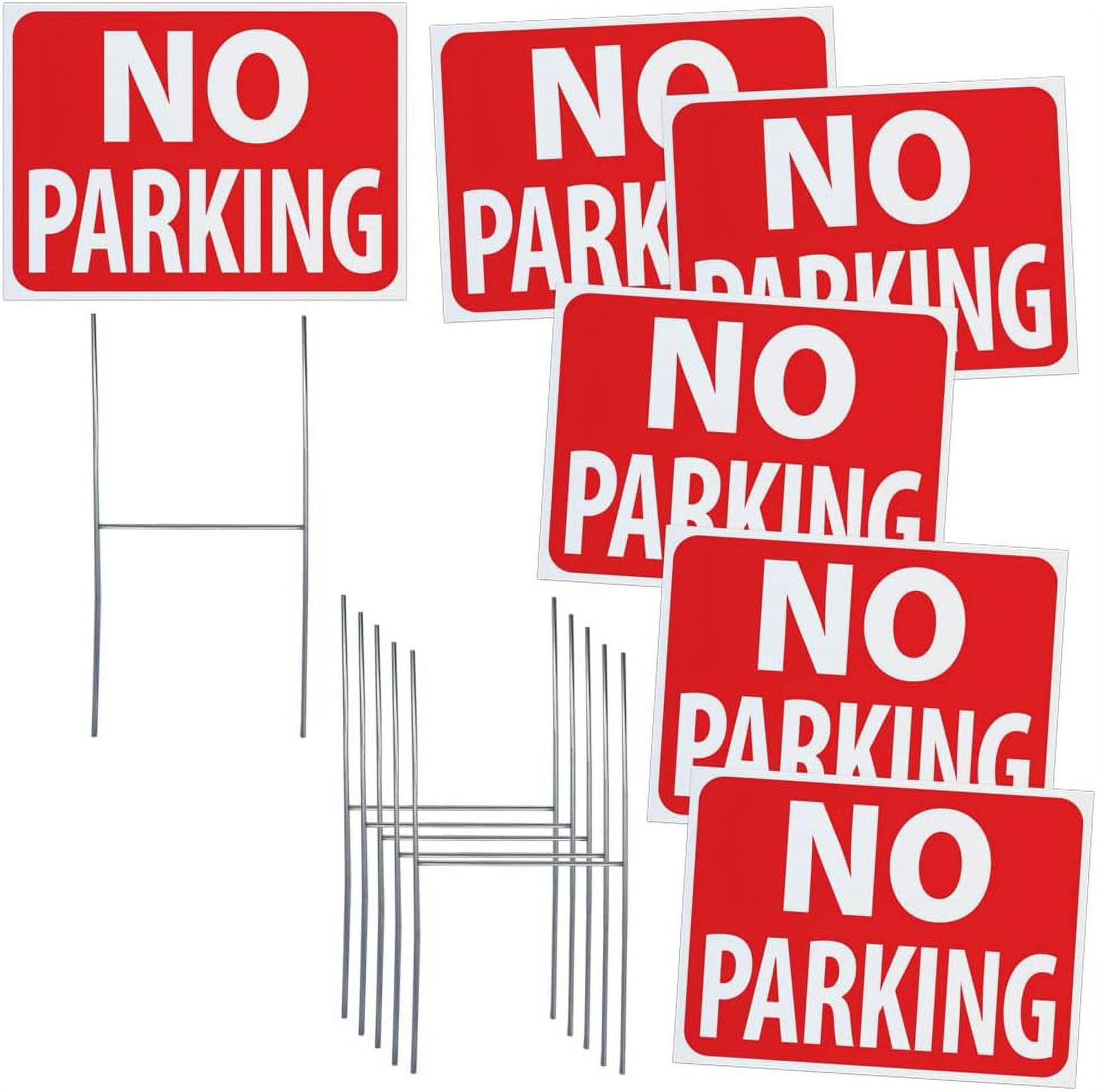 No Parking Yard Sign With Stake, Durable 11.5X8.5 Weather Resistant ...