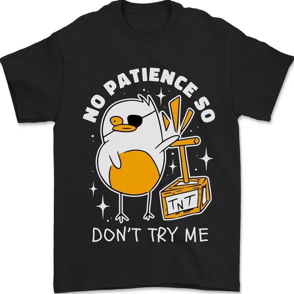 No Patience Anger Management Bird Funny T-Shirt - Walmart.com