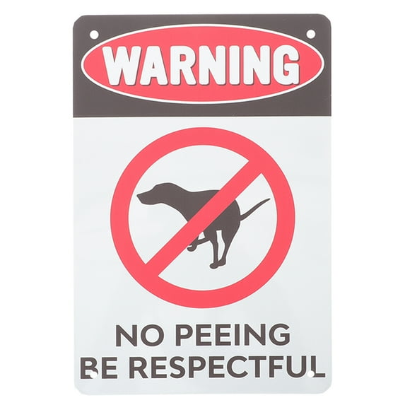 No Peeing Dog Sign Yard Sign Dog No Peeping Warning Sign Please Be ...