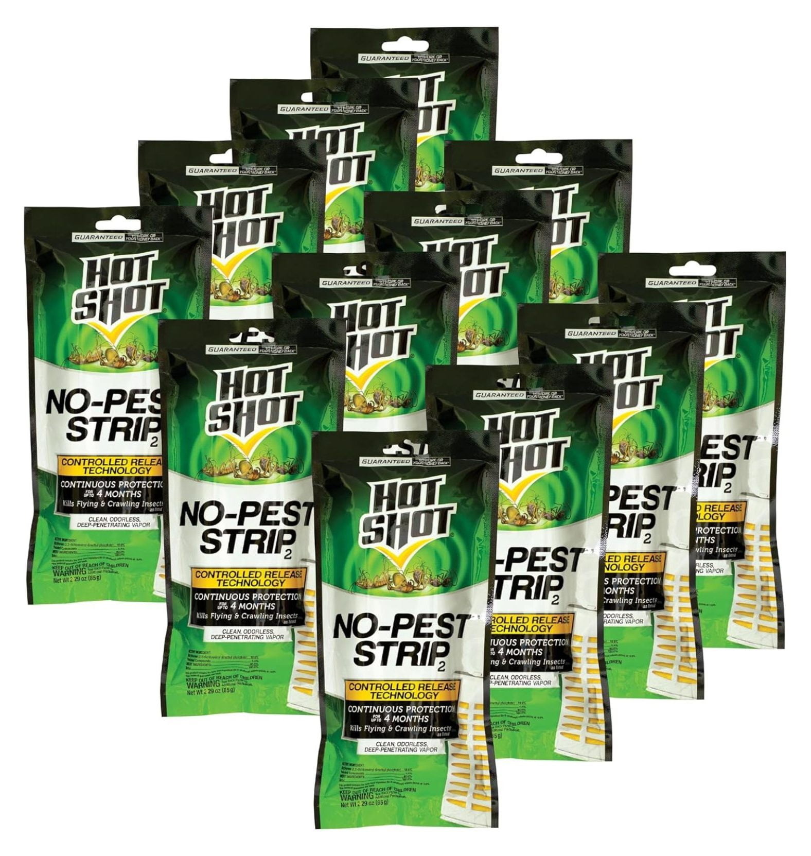 No-Pest Strip 2, Controlled Release Technology Kills Flying and ...