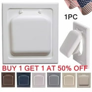 Lambro 222WS 3 In. Exhaust Wall Hood Vent, Removable Screen & Damper ...