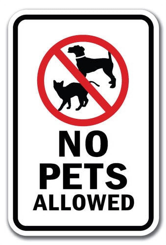 Hy-Ko Plastic Sign White 9" X 12" No Pets Allowed Polystyrene Case of ...