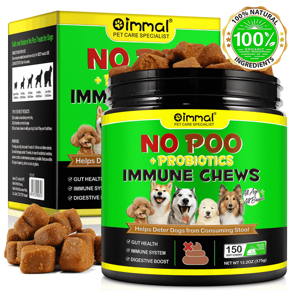 No Poo Chews for Dogs by Oimmal - Coprophagia & Stool Eating Deterrent ...