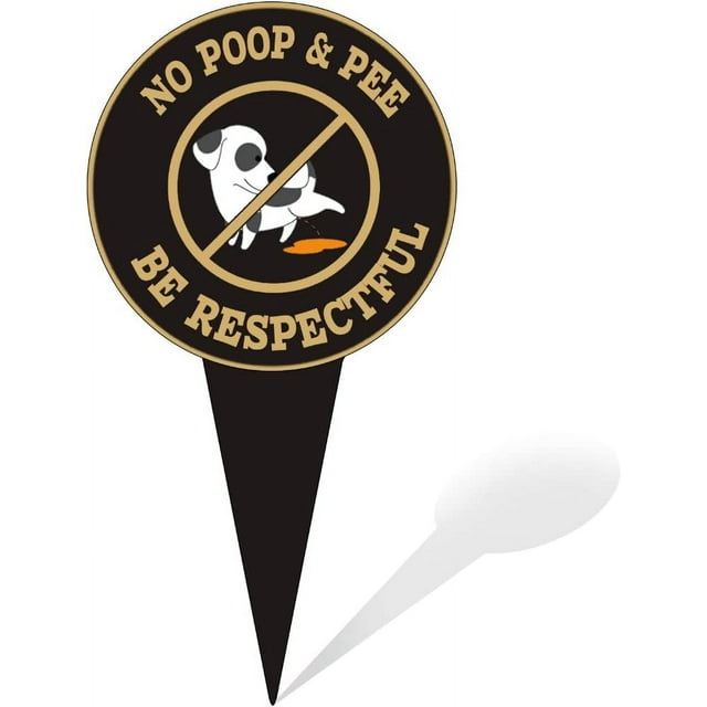 No Poop Signs for Lawn No Peeing Dog Sign Stop Dogs from Pooping or ...