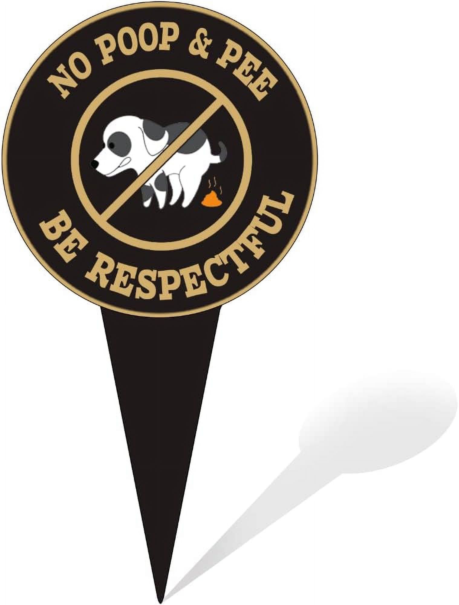 No Poop Signs for Lawn Please Be Respectful Sign Stop Dogs from Pooping ...