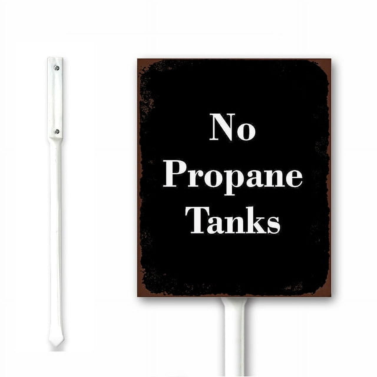 No Propane Tanks Sign for Outdoor Metal Yard Sign Funny Lawn Sign ...
