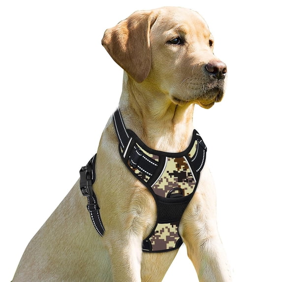 No Pull Dog Harness Front Clip Heavy Duty Reflective Easy Control ...