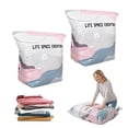 No‑Pump Vacuum Storage Bags, Large Cube Vacuum Seal Bags, Press & seal ...