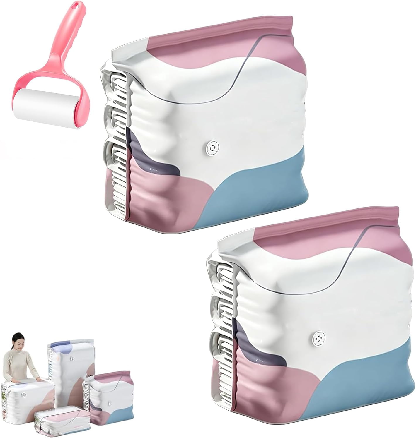 No‑Pump Vacuum Storage Bags, no pump needed. Saves 80% space, Perfect ...
