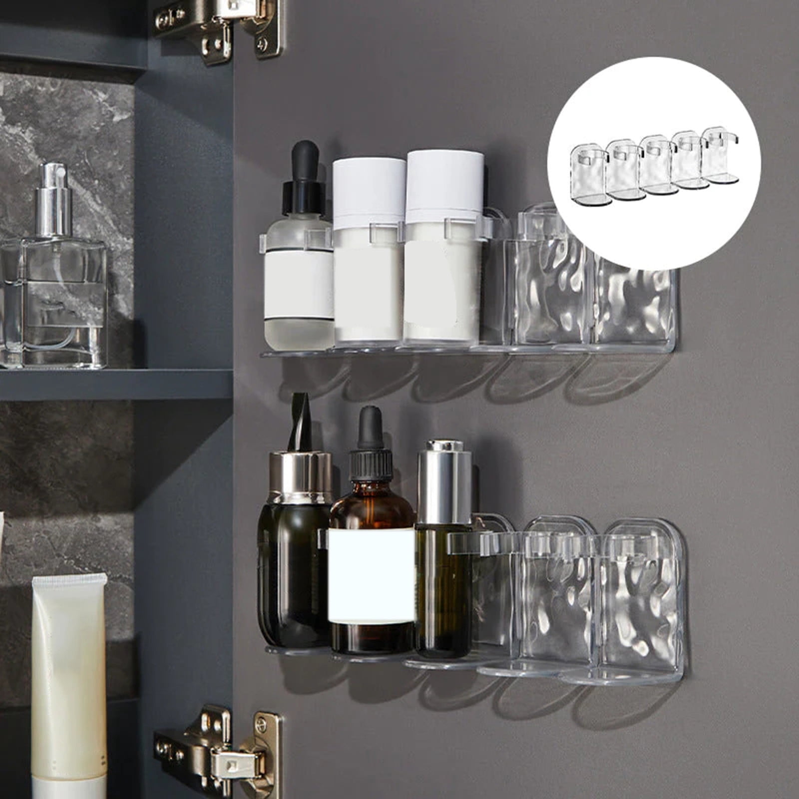 No-Punch Wall Mounted Storage Hooks, Corrugated Storage Rack ...