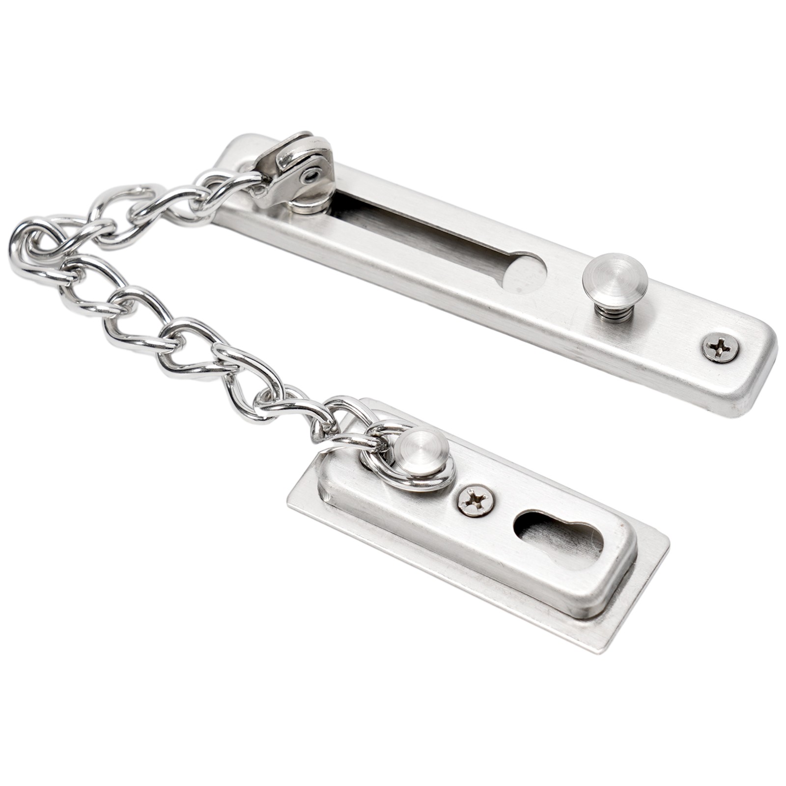 No Punching Door Chain Latch Bolt Restrictor Guard Lock Slide Catch ...