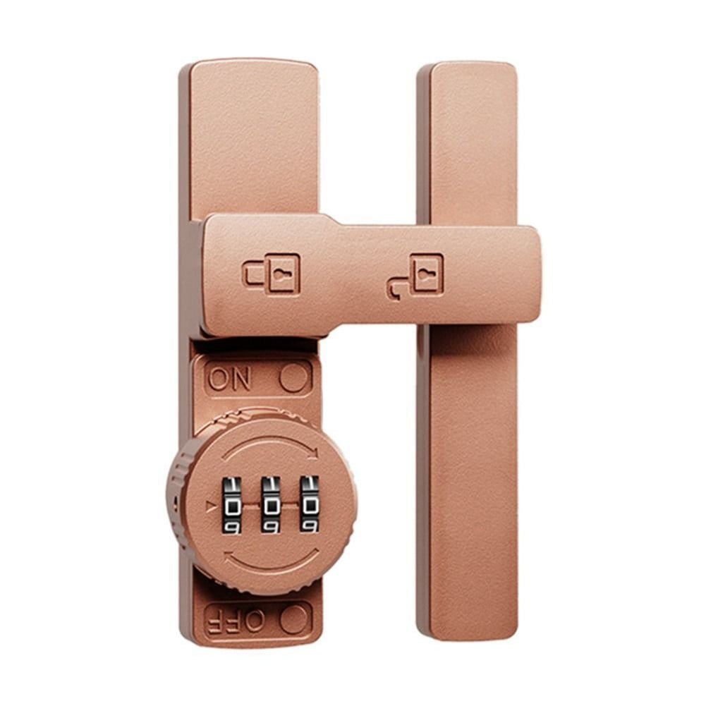 No Punching Password Lock Door Buckle 180 Degree Sliding Door Lock Bolt ...