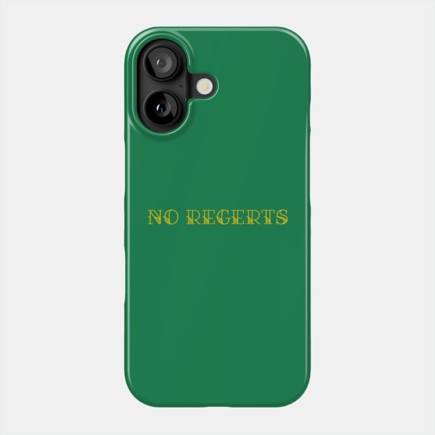 No Regerts Funny Misspelled Tattoo Meme Graphic Case for iPhone 11,12 ...