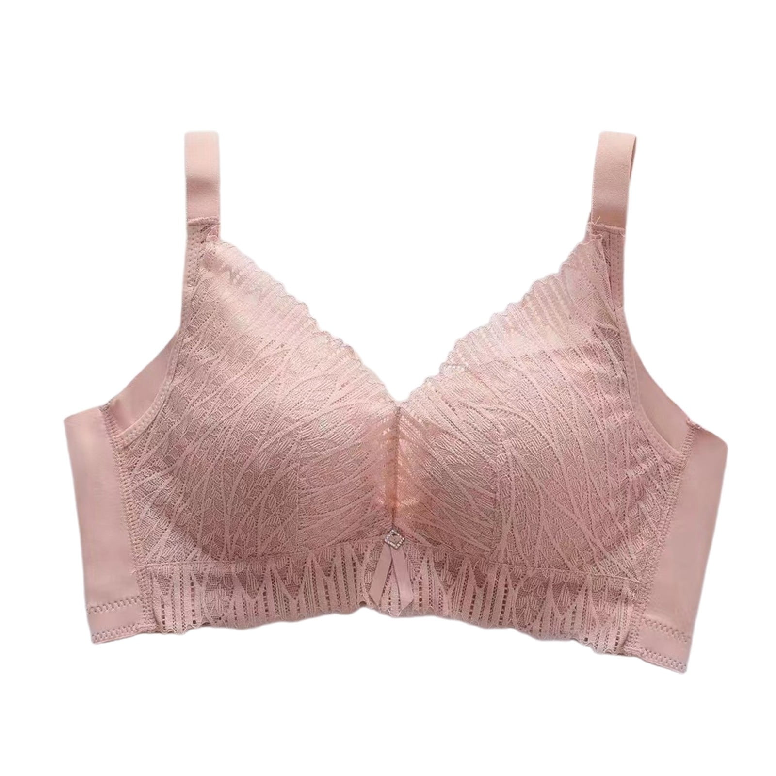 No Rims Hand Cups Push Up Bra for Small Chest with Lace Edge and ...