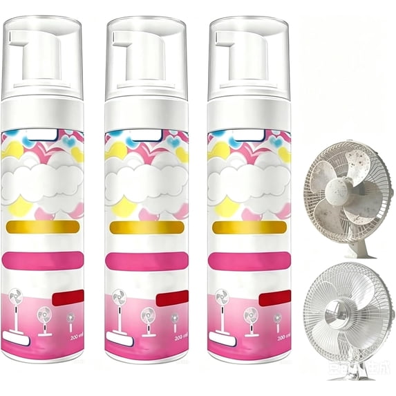 No-Rinse Fan Cleaner Spray, Powerful Fast-Acting Active Foam Blade ...