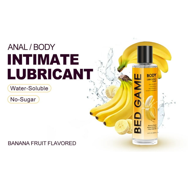 No Rinse Water Based Personal Lubricant Banana Flavored Lube Intimate
