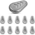 No Roll Sinker Fishing Weights,Flat Inline Sinkers Weights No Snag Slip ...