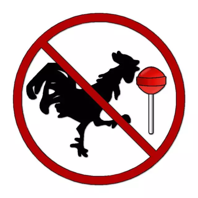 No Rooster Sucker Sticker Indoor Outdoor Phone Decal Water Bottle ...