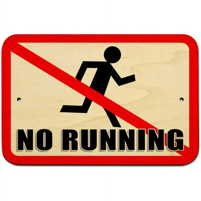 No Running - Pool Area Sign - Walmart.com