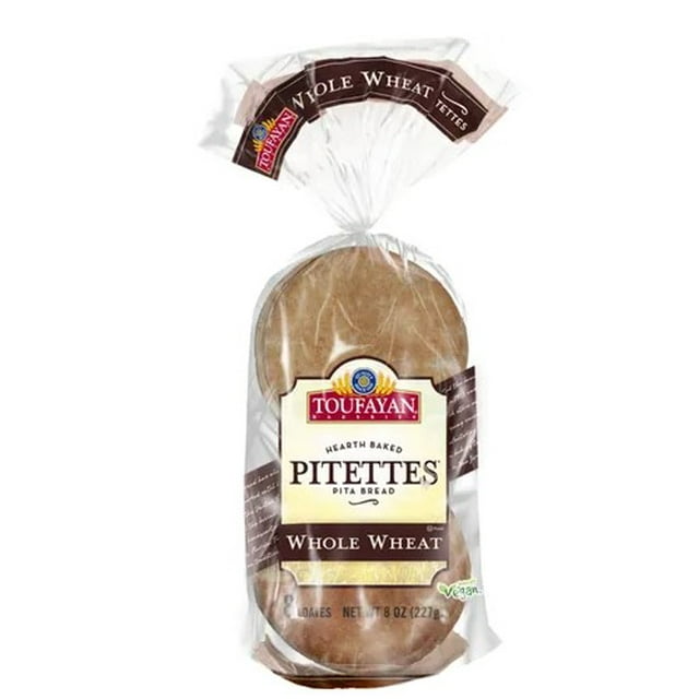 VSM Whole Wheat Pitettes Pita Bread | , Naturally Vegab (3 Pack, 24 ...