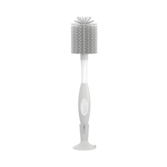 No Scratch Gray Baby Bottle Brush with Stand - Soft Touch Bristles for ...