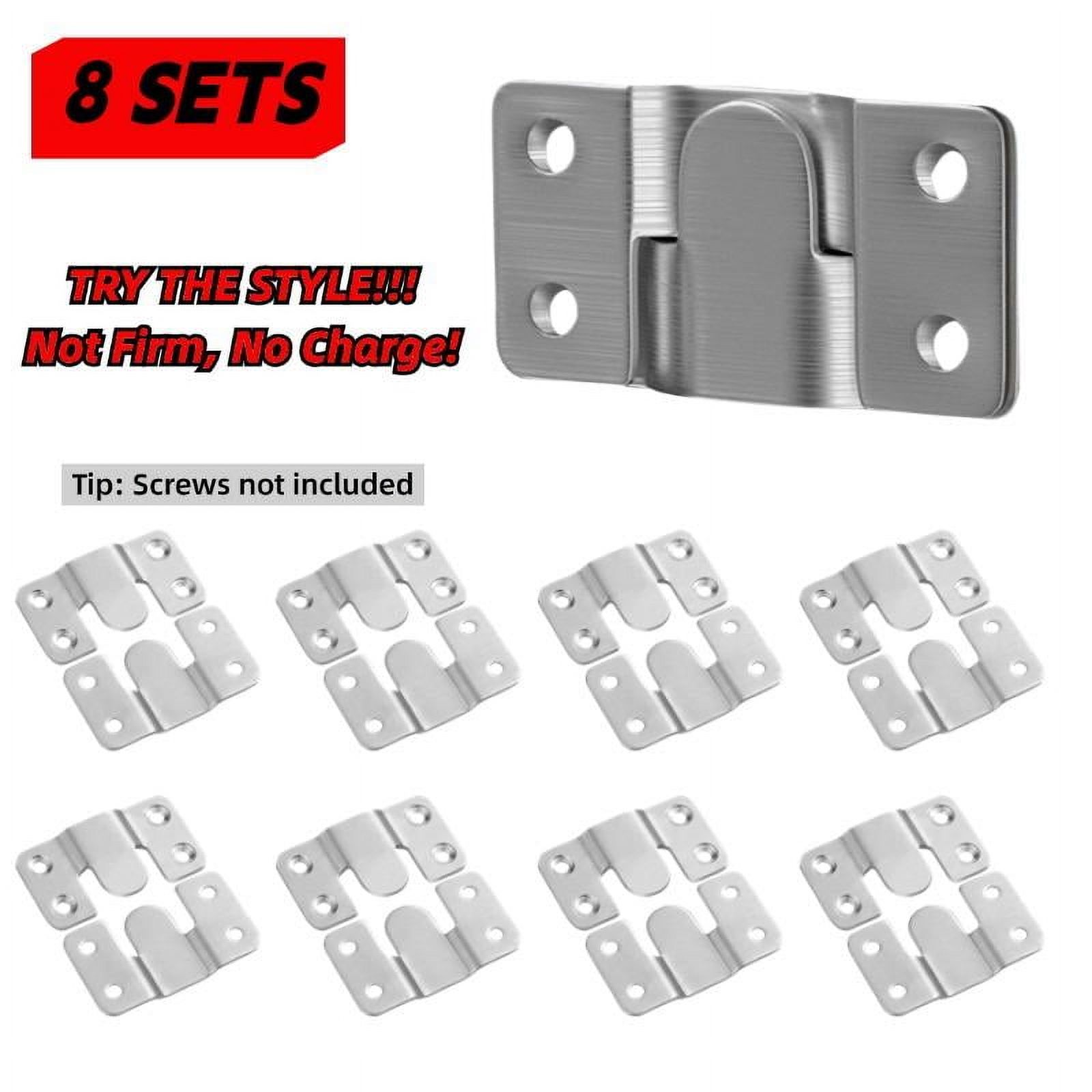 No-Screw Wall Hangers – Heavy Duty Stainless Steel Hooks for Pictures ...