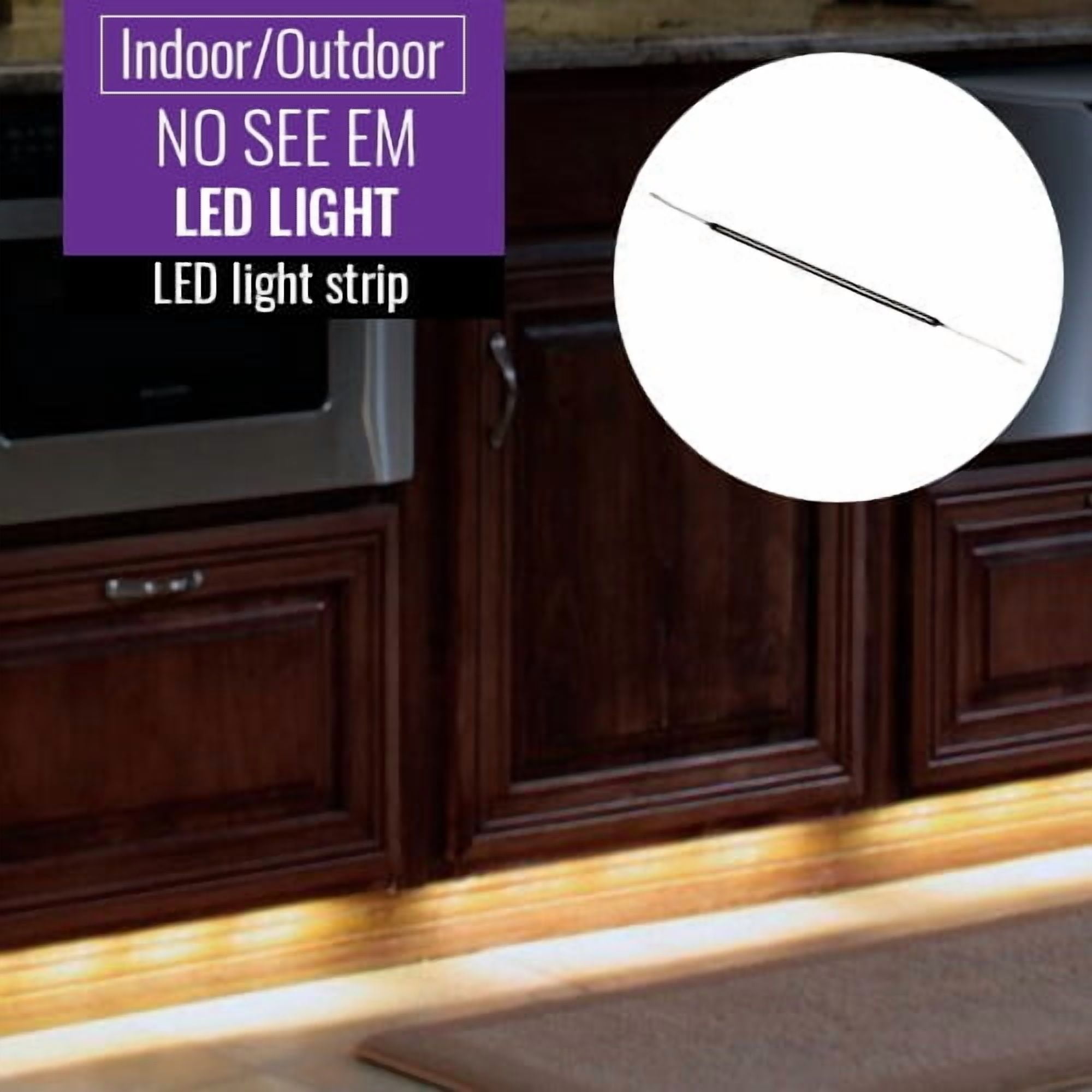 No See Em LED Strip Light 12VDC Plug N Play (Large 2pk) - Walmart.com