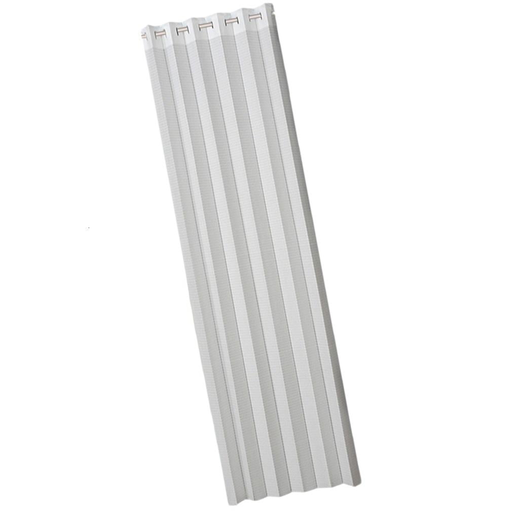 No Sew Sheer Door Curtain System With Silents Track Hole For Room ...