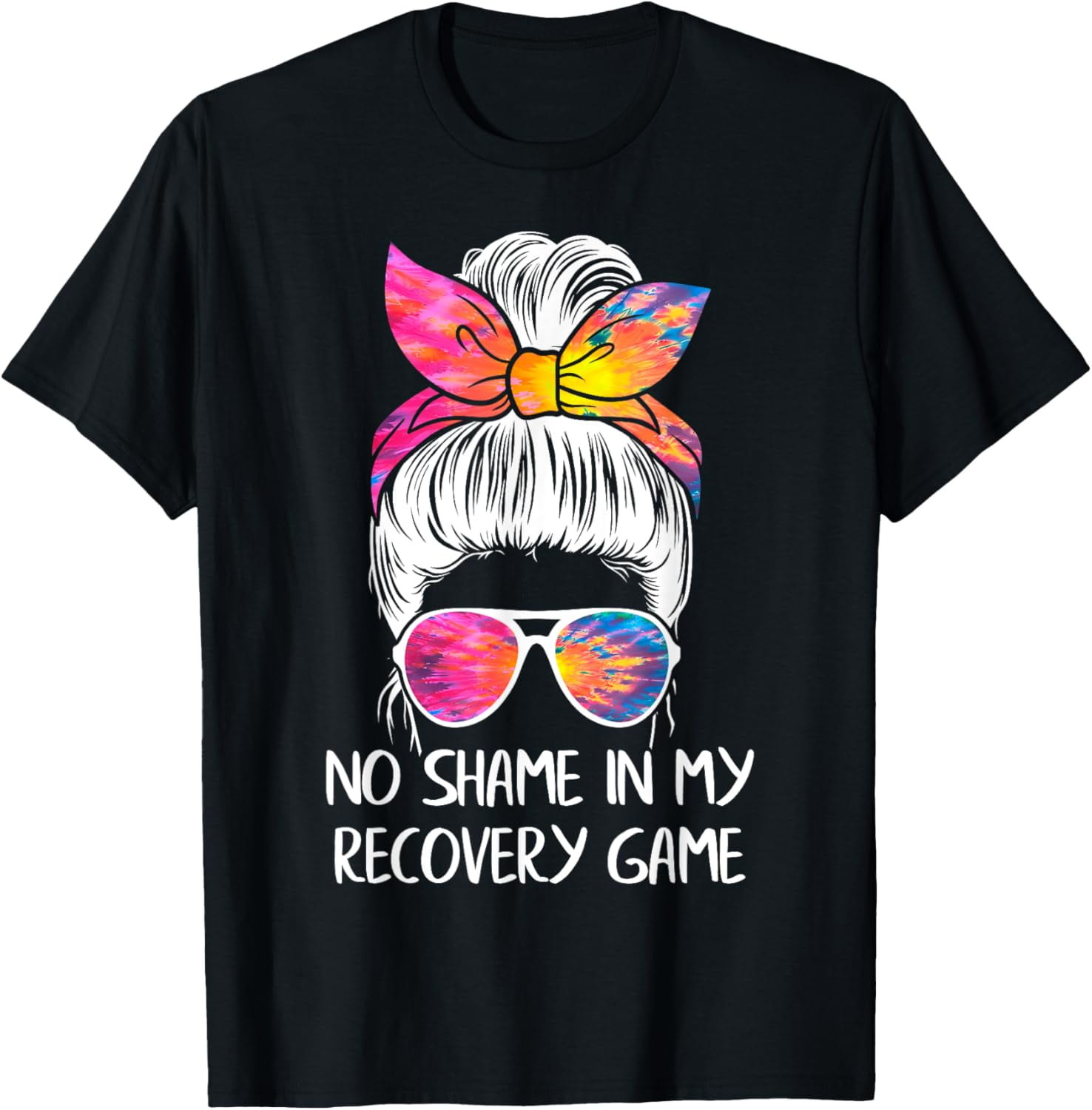 No Shame In My Recovery Game - Sobriety AA NA Anniversary T-Shirt ...