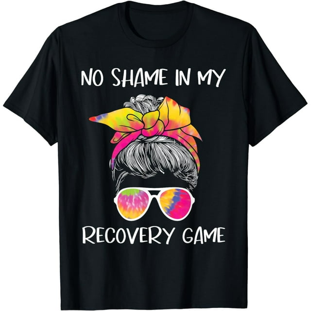 No Shame In My Recovery Game - Sobriety AA NA Anniversary T-Shirt ...