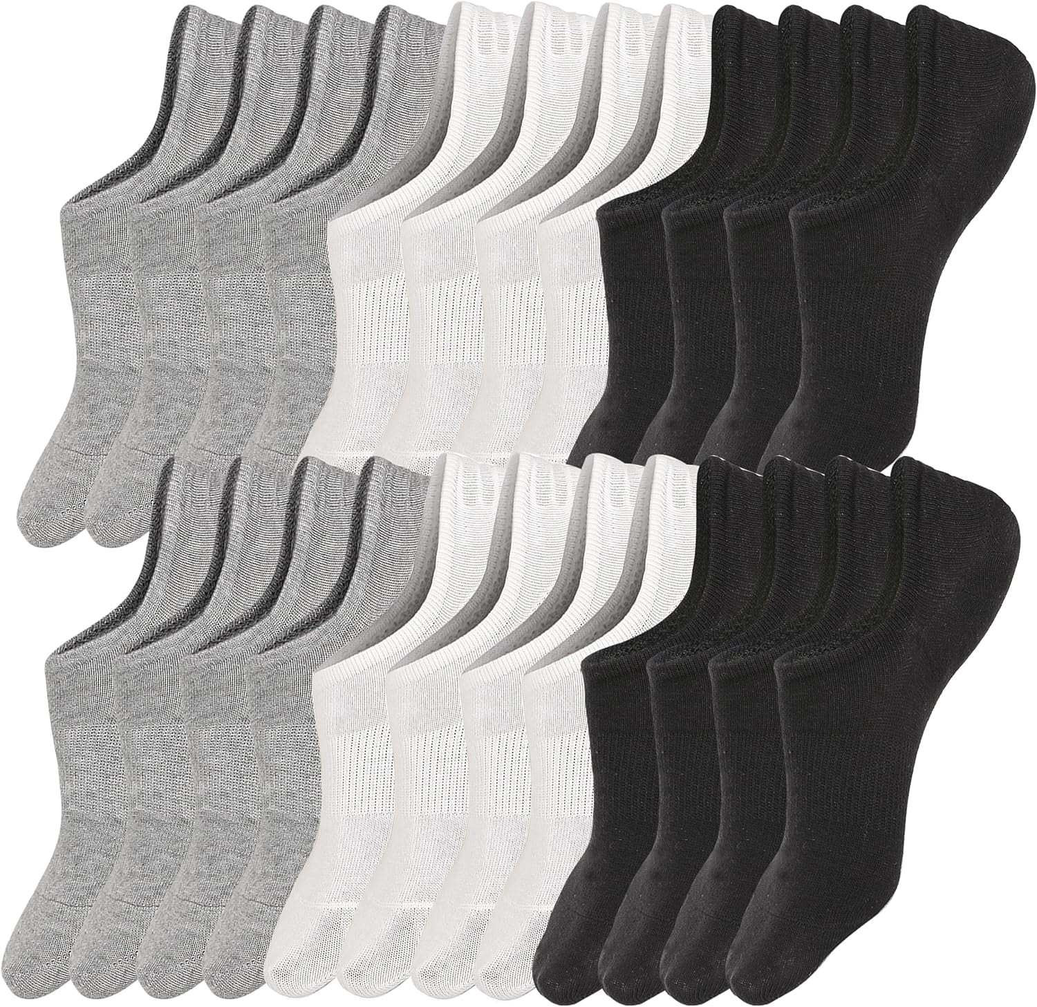 No Show Sock Low Cut Ankle Short Socks for Men/Women Basic Casual Anti ...
